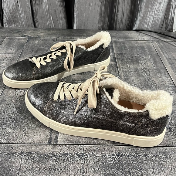 Frye | Shoes | Frye Ivy Shearling Low Lace 748 Womens Gray Lifestyle ...